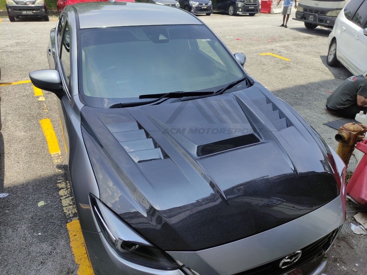 Mazda 3 front hood – ACM Motorsport