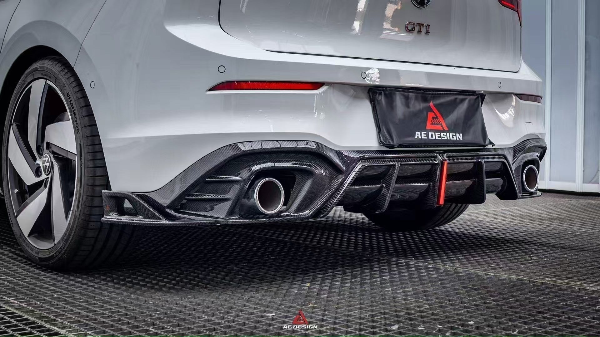 Volkswagen Golf mk8 GTi rear diffuser AE design ( Dry carbon ) – ACM ...